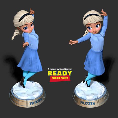 Young Elsa 3d Model By Sinh Nguyen