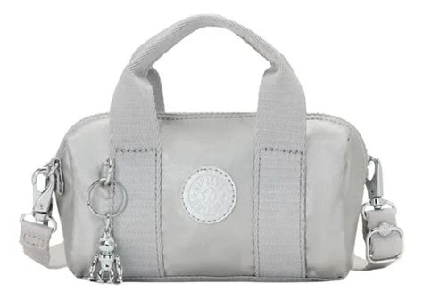 Cartera Mujer Kipling Bina Mini Plateado Mercadolibre
