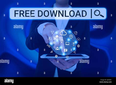 Text Sign Showing Free Download Internet Concept Key In Transfigure
