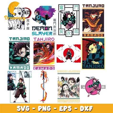 Demon Slayer Tanjiro Bundle Design Svg Tanjiro Kamado Svg Dreamsvg Store