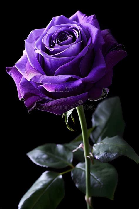Violet Rose Captured With Macro In Aperture Priority Mode Stock Illustration Illustration Of