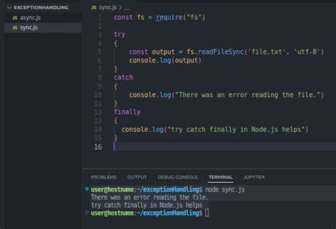 Using Try Catch Finally In Nodejs Best Practices Golinuxcloud