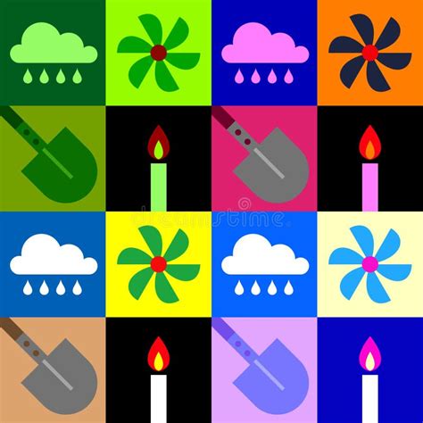 Four Classical Elements Stock Vector Illustration Of Environmental 23516995