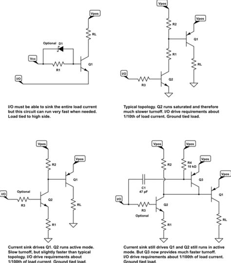 Transistors High Side NPN And PNP Switch Electrical Engineering Stack Exchange
