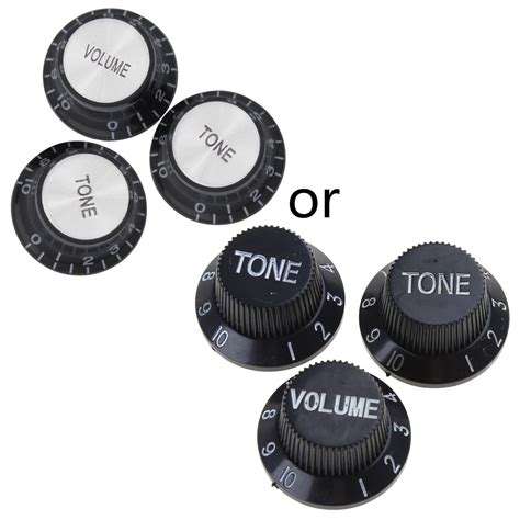 3pcs Guitar Tone Control Knob Electric Guitar Bass Top Hat Knob Speed