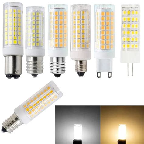 Led Corn Bulb Dimmable Mini Bulbs G4 G9 Ba15d E11 E12 E14 E17 9w 102 Leds Equivalent To