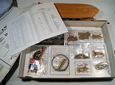 Dikar Wood Ship Hawkins Gunboat 3 Model Kit Has Unique Turntable Wdual Canons 4606680811