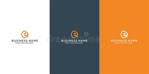 Modern Letter E Monogram Logo Design Minimalist Typography Corporate