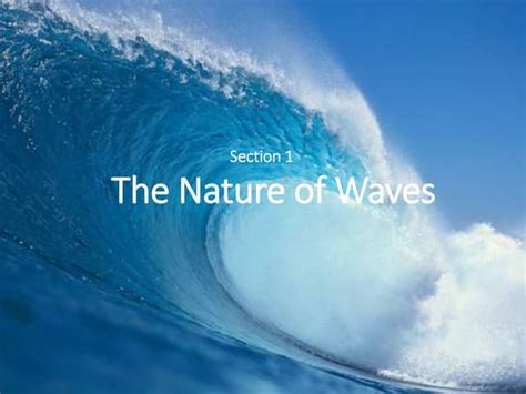 Unit 9 Waves Science Characteristics Of Waved Ppt