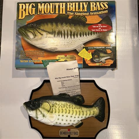 1998 Vintage Big Mouth Billy Bass Singing Sensation Original W Box Not