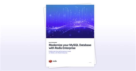Corbyn Voboril On Linkedin Modernize Your Mysql Database With Redis Enterprise Redis