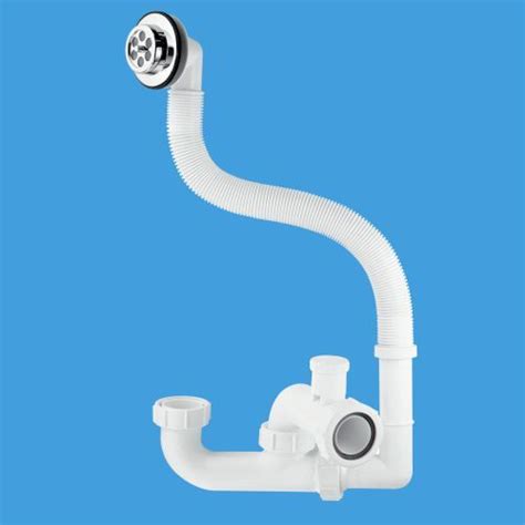 Mcalpine Fsk10v 1½ Bath Trap Anti Syphon With Flexible Overflow 50mm