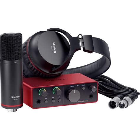 Focusrite Scarlett Solo Studio Usb C Audio Interface With Microphone