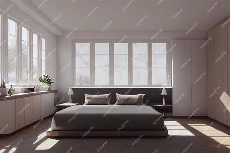 Premium Photo Bedroom Window Interior Next To A Bright Window