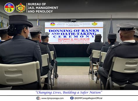 Simultaneous Donning Of Ranks Bjmp Caraga Region Page Facebook