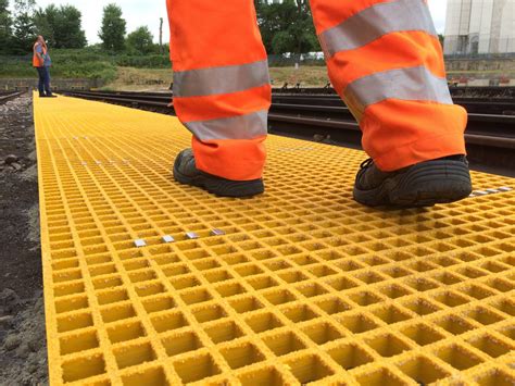 25mm Grp Grating Panels Industrial Fibreglass Flooring