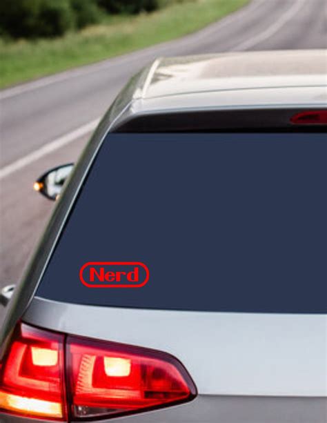 Nintendo Nerd Permanent Decal Etsy