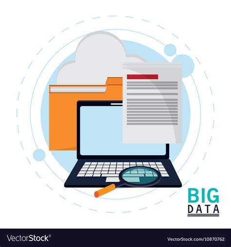 Big Data Center Base And Web Hosting Icon Set Vector Image