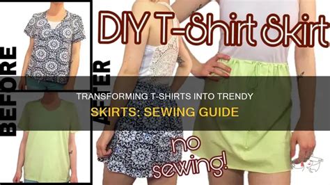 Transforming T Shirts Into Trendy Skirts Sewing Guide Shunvogue