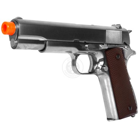 We Tech M1911 Hi Capa Airsoft Gbb Gas Blowback Pistol Color Silver