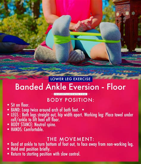 Floor Seated Ankle Eversion Mini Band Inspireful Women
