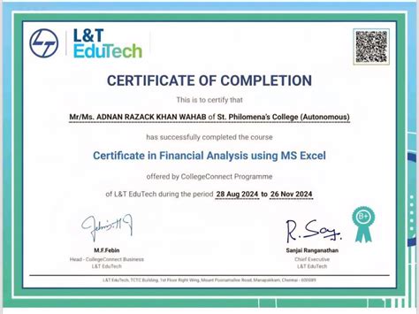 Mba Excel Dataanalysis Continuouslearning Skills Adnan Razack Khan Wahab