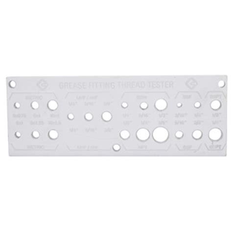 Grease Fitting Thread Tester Type Gage Set A Z Guide To Grease Fitting Types Sizes And Thread