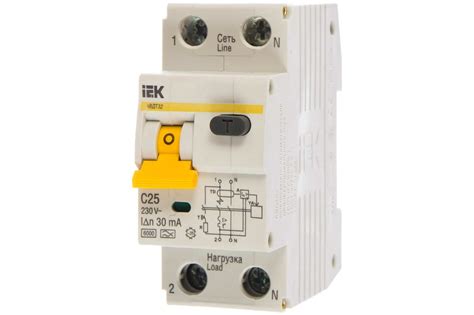 Дифавтомат Авдт-32 1п + N, C, 25a, 30ma Iek Mad22-5-025-c-30 - Circuit ...