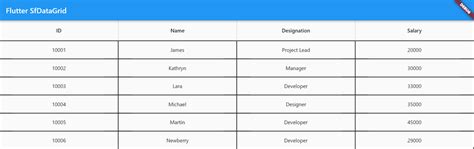 Flutter Sfdatagrid Draw Table Lines · Issue 802 · Syncfusionflutter Widgets · Github