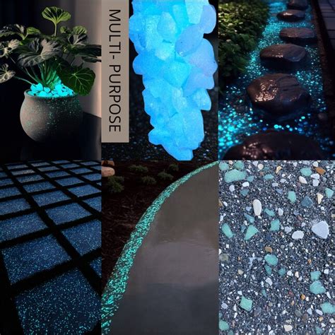 Glow Path Technology 1 Lb Blue Decorative Rock Less Than 0 5 In Rock Size In The Landscaping