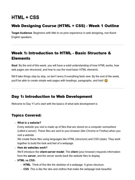 Html Css Pdf