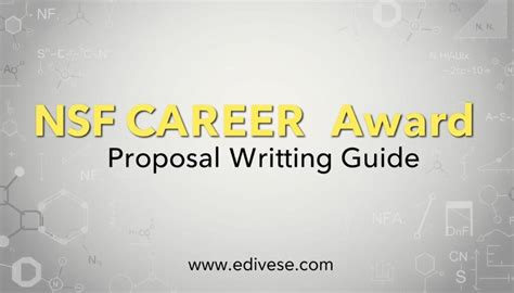Nsf Career Award Proposal Writing Complete Guidelines And Winning Examples