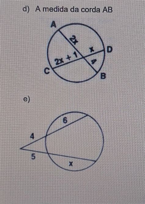 Qual A Medida Da Corda Ab Br