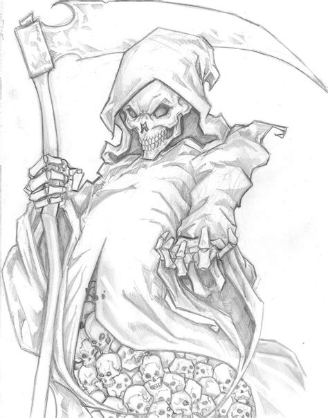 Grim Reaper Drawing At Getdrawings Free Download
