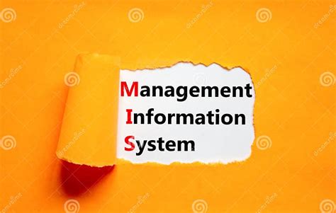 Mis Management Information System Symbol Concept Words Mis Management