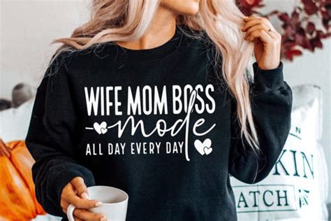 Wife Mom Boss Svg Boss Mom Svg Graphic By Sushidesignstore · Creative