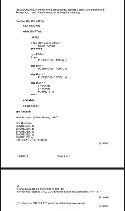 Solved Question This Question Concerns Data Structures In Chegg