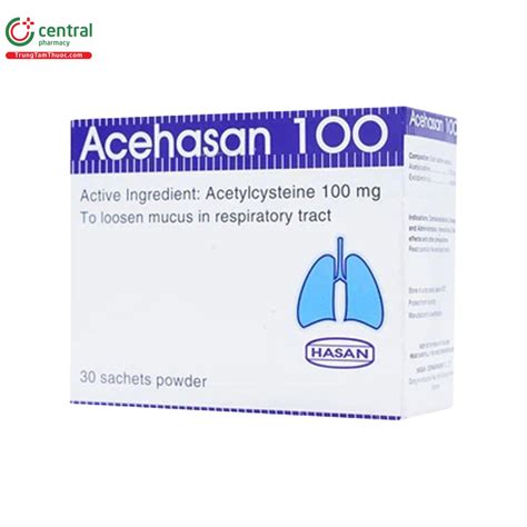 Thuốc Acehasan 200 Gói điều Trị Rối Loạn Tiết đờm Nhầy Phế Quản