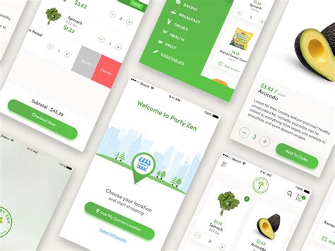 Grocery Concept App - Free Sketch Resource | Sketch Elements