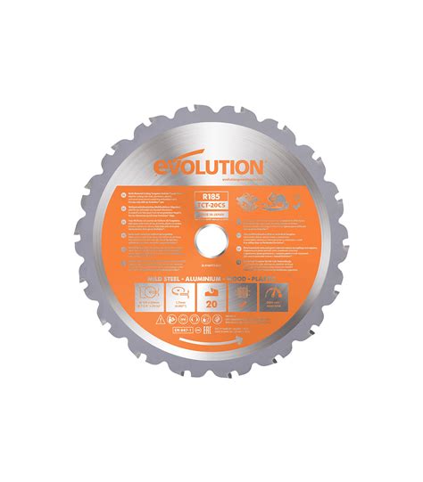 Hoja Tct Para Sierra Circular 185 Mm Evolution Comprar Online