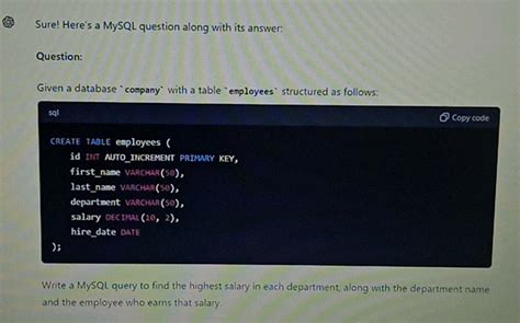 Sure Heres A Mysql Question Along With Its Studyx Sure Heres A Mysql Question Along With Its Studyx