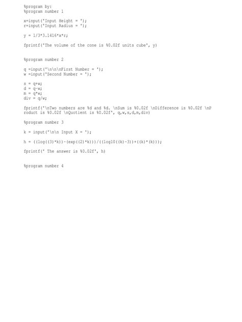 Matlab Codes Pdf Mathematical Analysis Mathematical Concepts