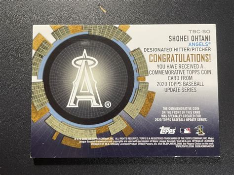 Yahooオークション 大谷翔平 2020 Topps Commemorative Coin Medall