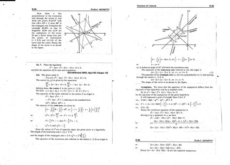Analytic Geometry If Alpha Is The Angle Between The Asymptotes Of Hyperbola With