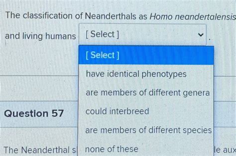 Answered The Classification Of Neanderthals As Bartleby