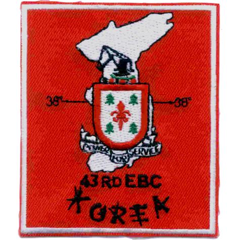 43rd Engineering Construction Battalion Patch Engineer Patches Army Patches Popular Patch