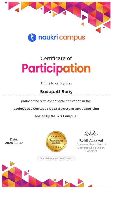 Bodapati Sony On Linkedin Naukricampus Learning