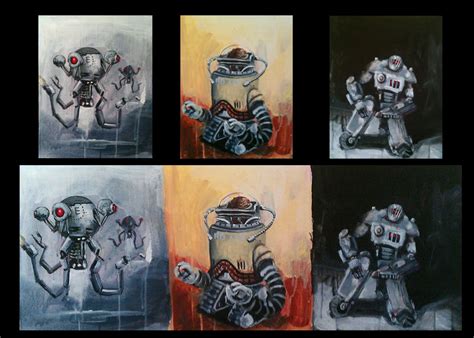 Fallout Art Fallout Фоллаут S 731 роботы фэндомы картинки гифки прикольные
