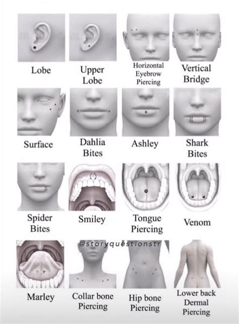 Facial Piercings Discover The Best Nose Ear And Lip Piercing Ideas