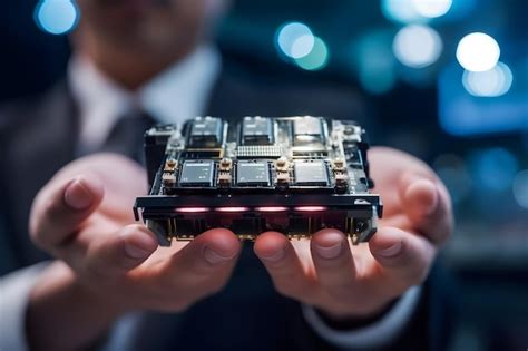 Premium Photo Presentation Of A New Battery For An Electric Car Neural Network AI Generated